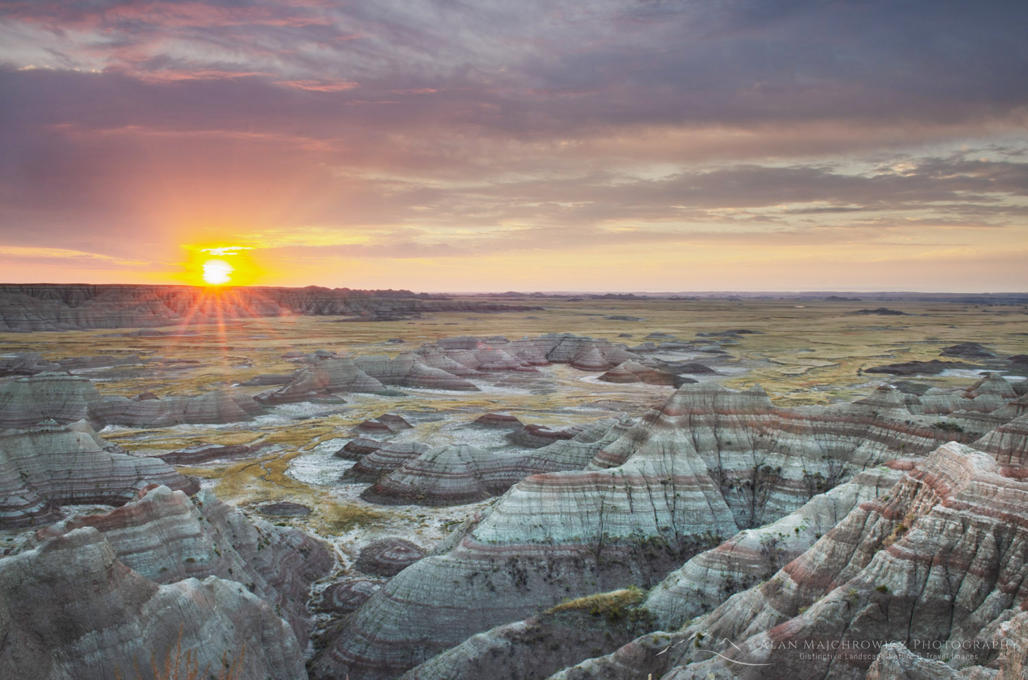 Sunrise Badlands National Park Alan Majchrowicz Photography