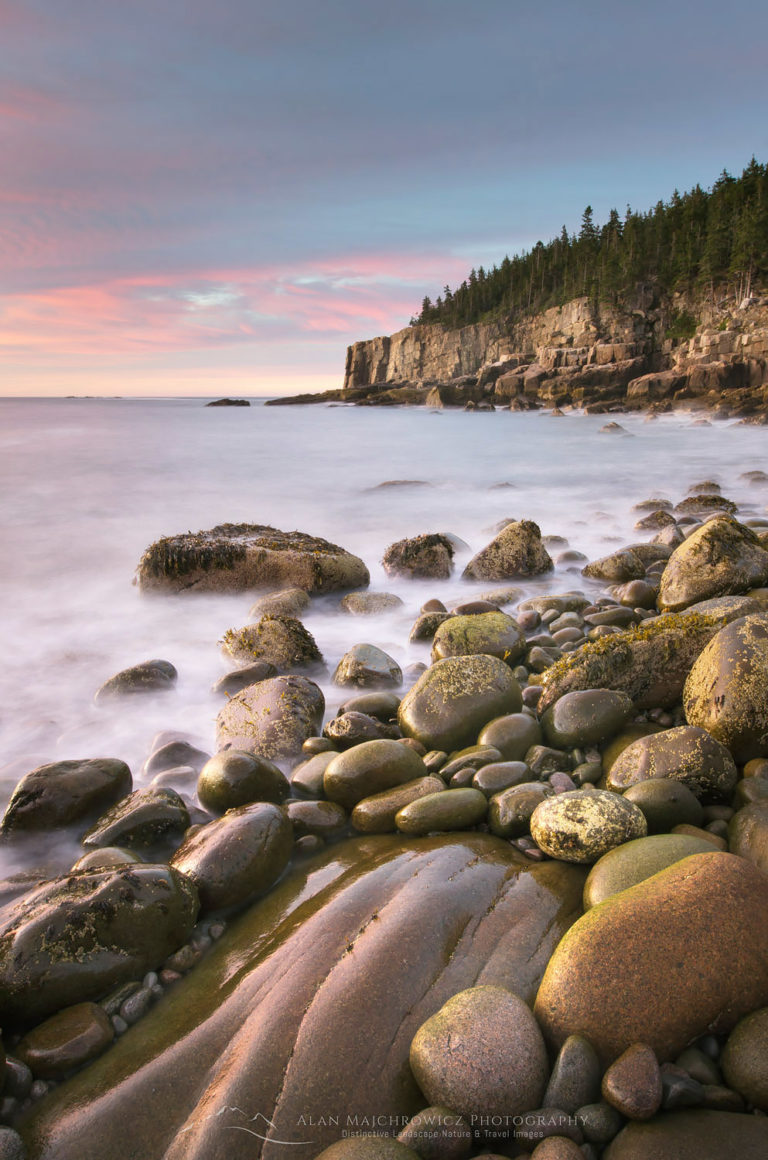 Cobblestone beach Acadia National Park - Alan Majchrowicz Photography