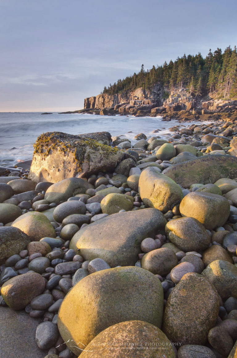 Cobblestone beach Acadia National Park - Alan Majchrowicz Photography