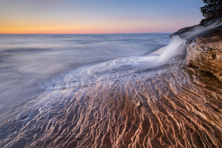Elliot Falls Pictured Rocks Michigan. - Alan Majchrowicz Photography