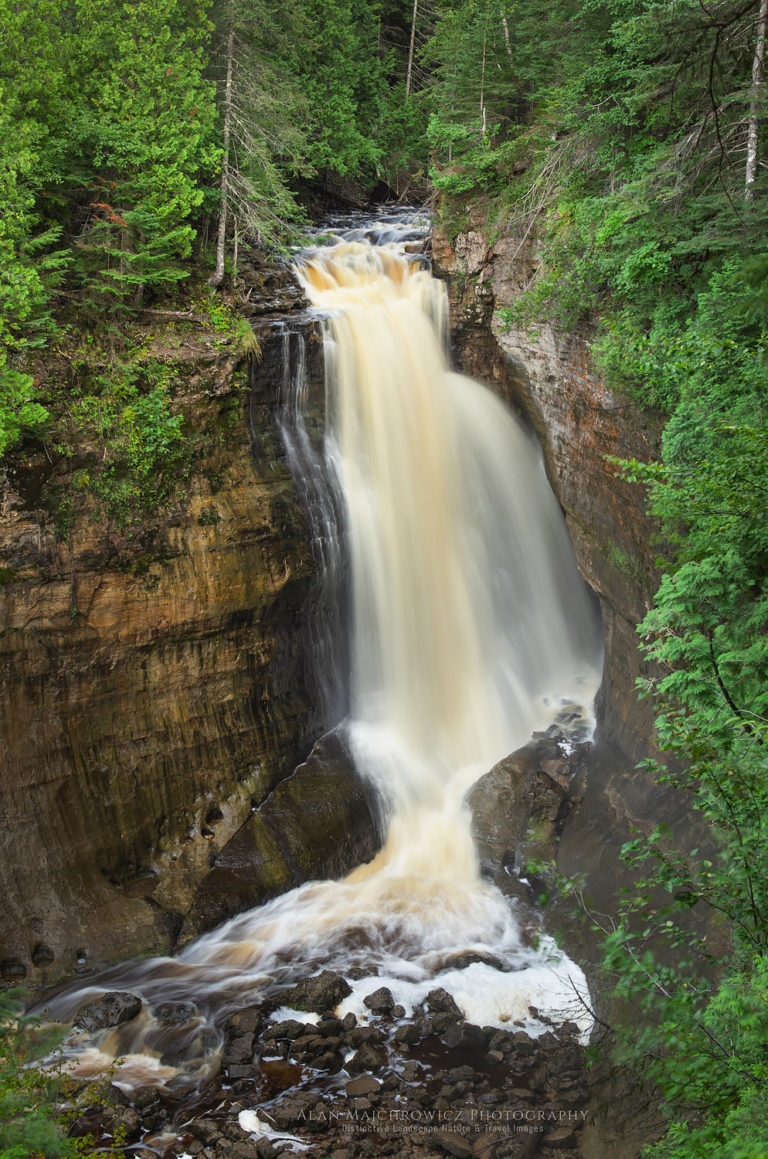 Miners Falls Pictured Rocks Michigan - Alan Majchrowicz Photography