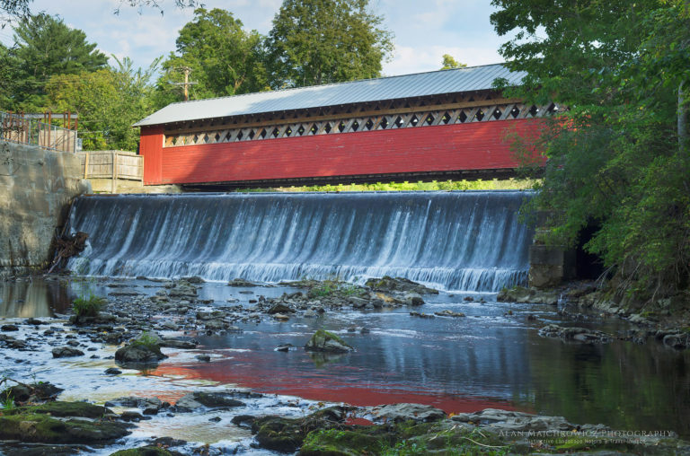 Paper Mill Covered Bridge Vermont - Alan Majchrowicz Photography