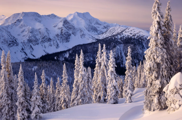 Cariboo Mountains in winter, Wells Grey Provincial Park - Alan ...