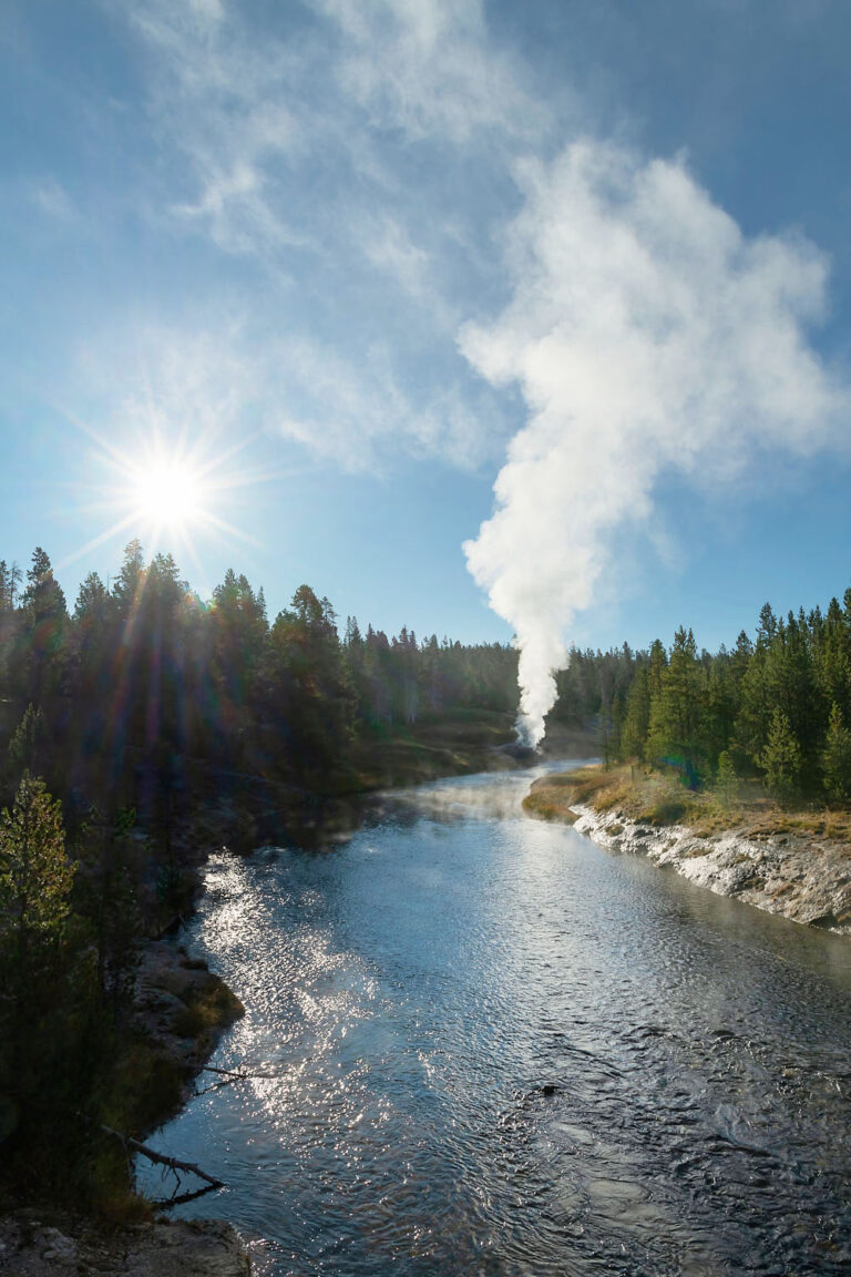 Riverside Geyser Firehole River Yellowstone National Park - Alan ...