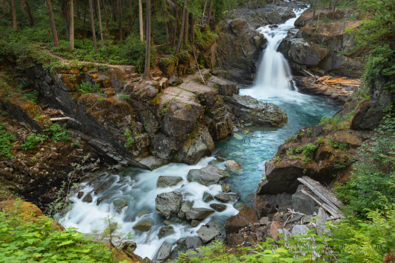 Silver Falls Mount Rainier National Park - Alan Majchrowicz Photography